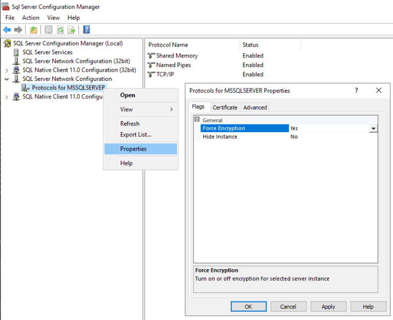 Forcing Encryption In SQL Server SQL DBA Blog