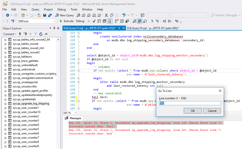 Show Line Numbers In Sql Server Management Studio Peter Whyte My XXX