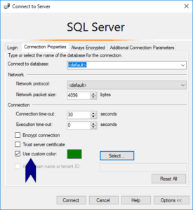 How to Change Connection Colours in SSMS - SQL DBA Blog