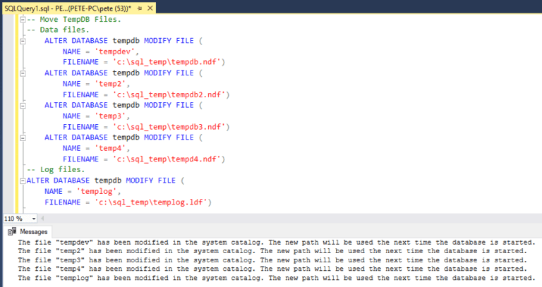 How To Move Temp Db Files In Sql Server Sql Dba Blog