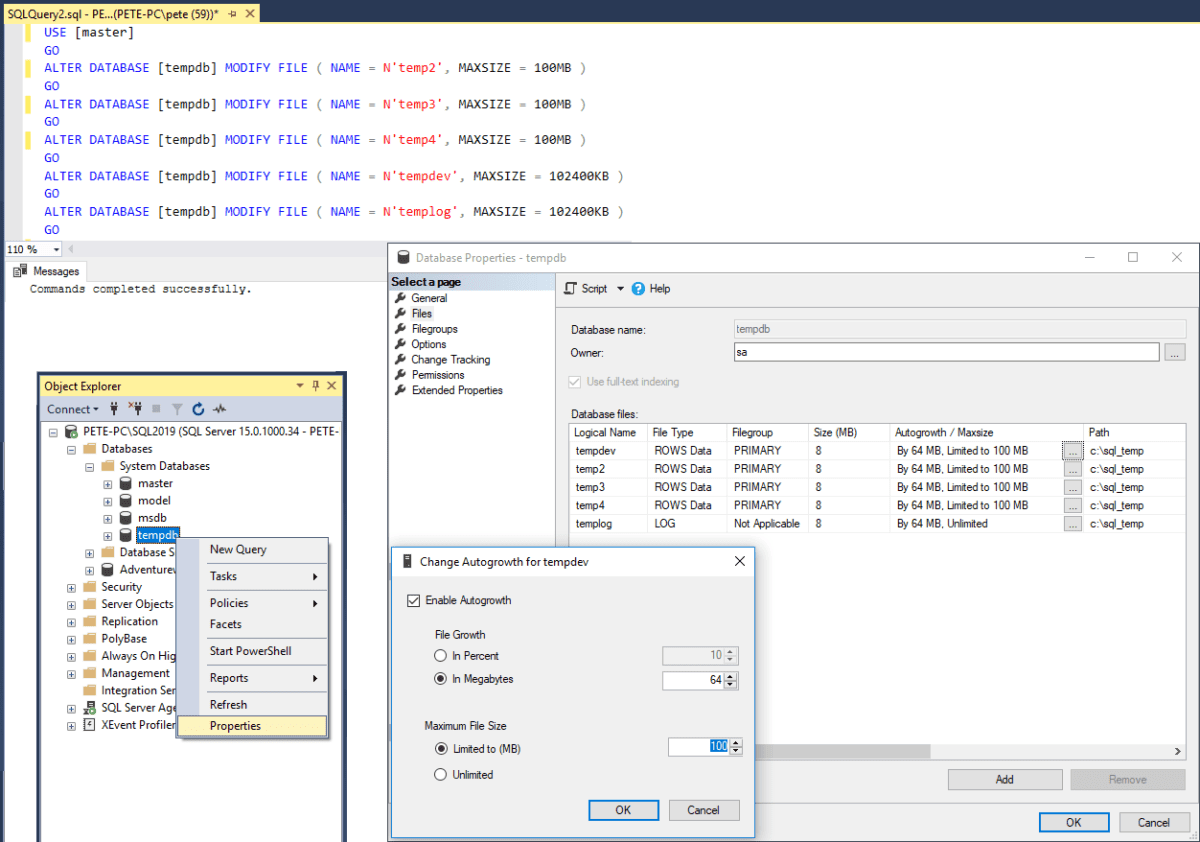 Setting Maximum Database File Sizes In SQL Server MSSQL DBA Blog