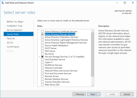 Installing Active Directory on Windows Server 2016 - MSSQL DBA Blog