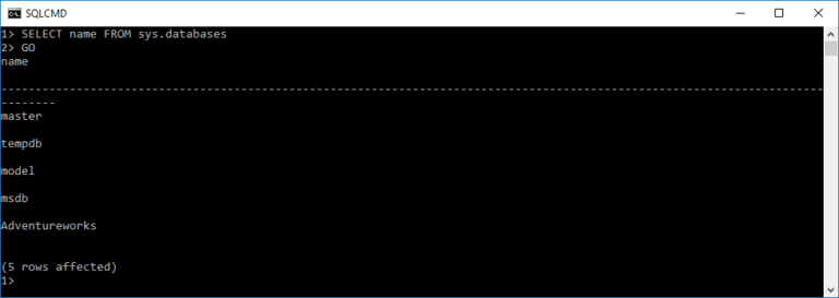 Sqlcmd Examples Sql Server Sql Dba Blog