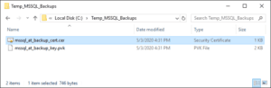 How to Backup a SQL Server Certificate - SQL DBA Blog