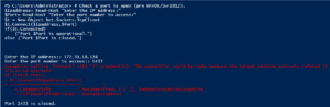 Testing Connectivity to Remote Server Ports with PowerShell - SQL DBA Blog