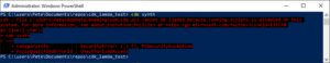 ".ps1 cannot be loaded because running scripts is disabled on this system" PowerShell Error ...