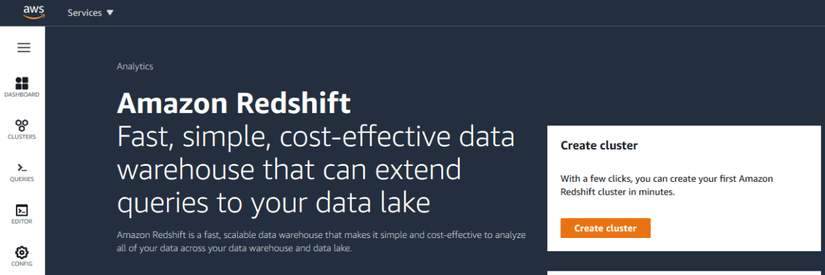 How To Create A Test Aws Redshift Cluster Sql Dba Blog