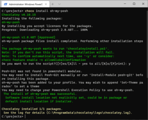 Installing oh-my-posh On Windows - SQL DBA Blog