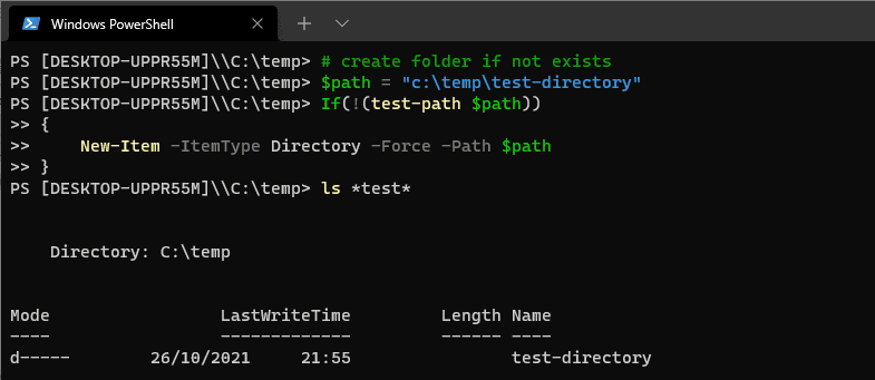 Create Folder If Not Exists In PowerShell MSSQL DBA Blog
