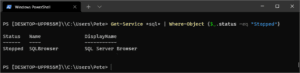 Get-Service in PowerShell - SQL DBA Blog