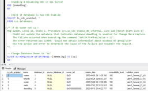 How to Enable CDC in SQL Server - SQL DBA Blog