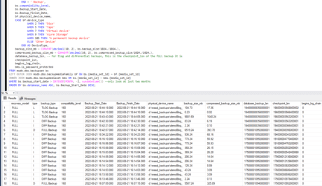Get Last Backup Times for all Databases in SQL Server - SQL DBA Blog