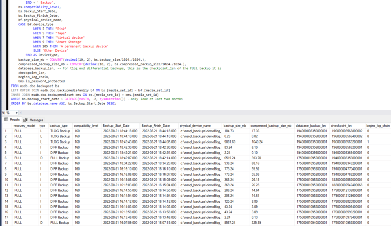 Get Last Backup Times for all Databases in SQL Server - SQL DBA Blog