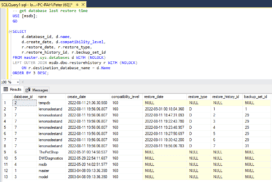 Get Last Database Restore Date and Time in SQL Server - SQL DBA Blog