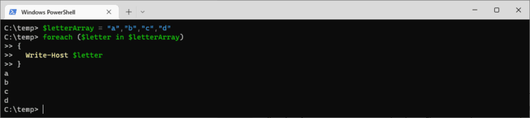 PowerShell For Each Loop Example - SQL DBA Blog