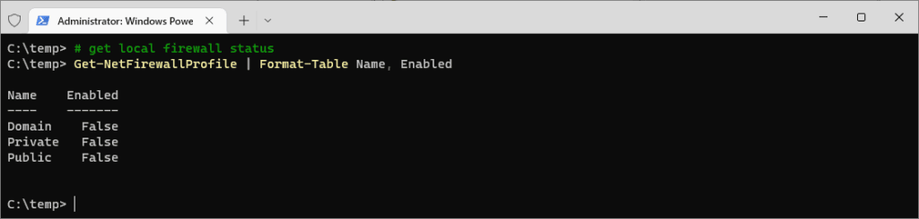 How To Enable Windows Firewall With Powershell Mssql Dba Blog