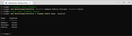 How to Disable Windows Firewall with PowerShell - SQL DBA Blog