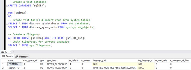 Add A Filegroup To A Database In Sql Server Sql Dba Blog 3785