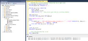 SQL Server Script: Enable or Disable All SQL Agent Jobs - SQL DBA Blog